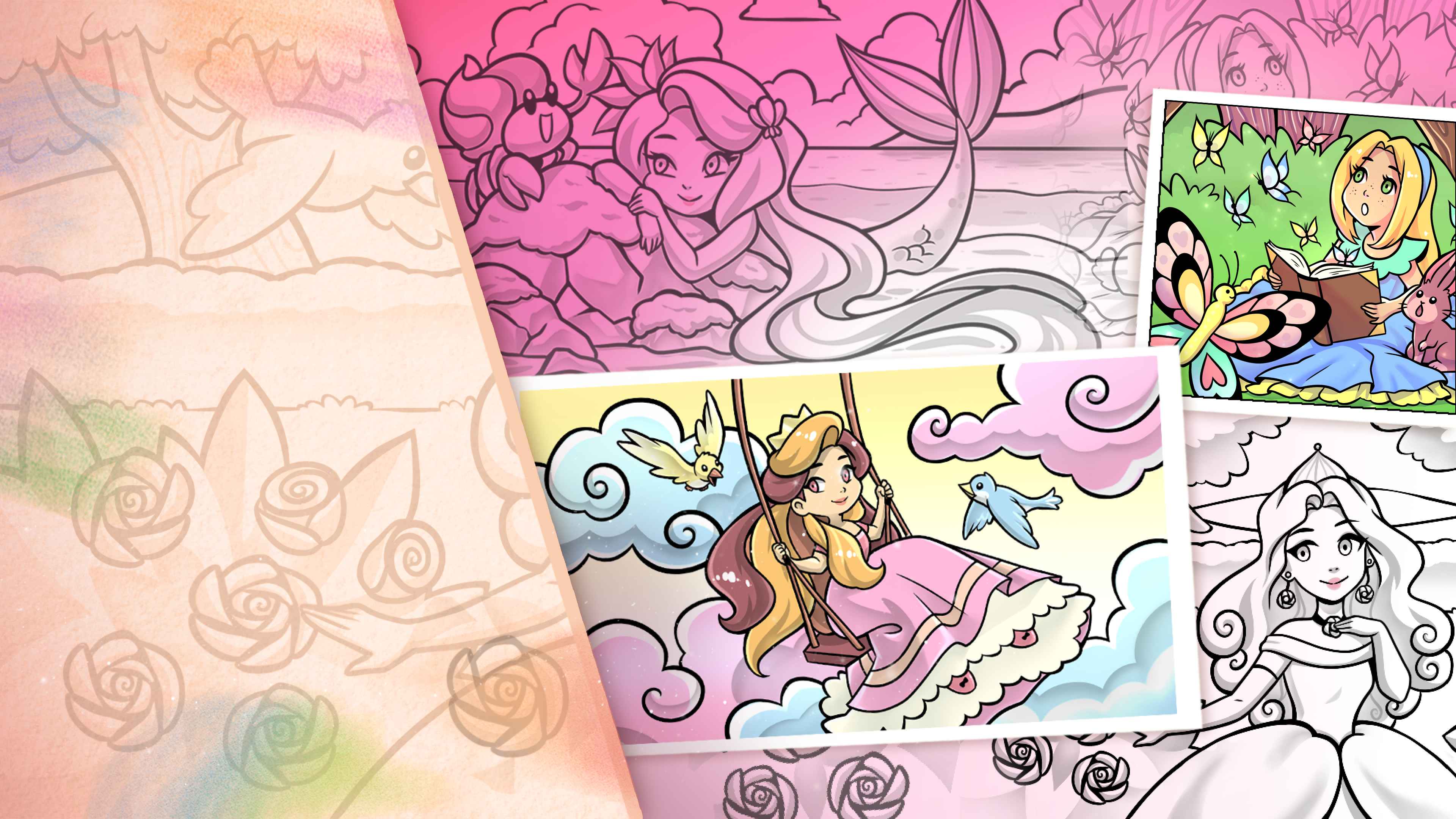 Coloring Book: Sweet Princesses