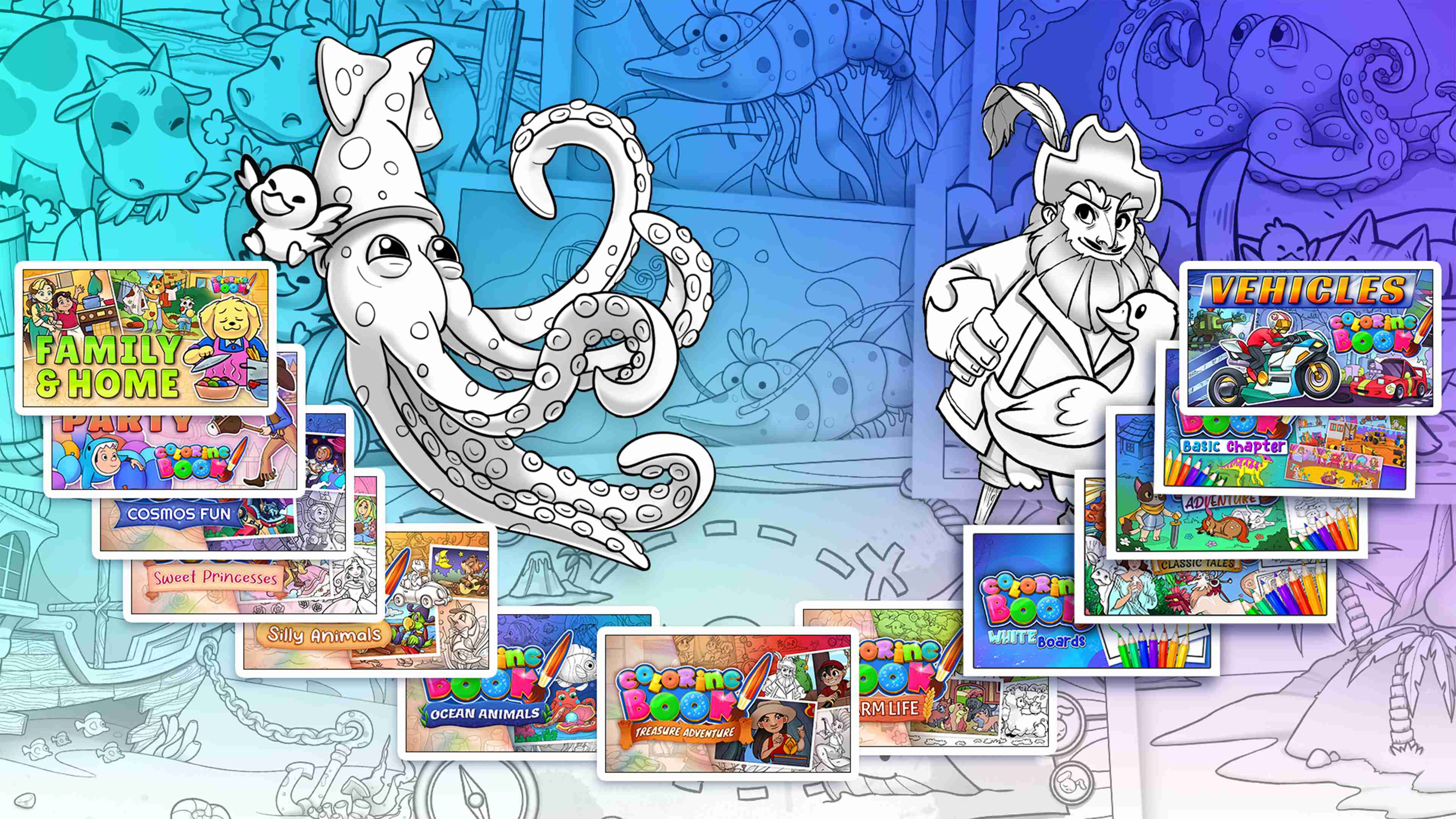 Coloring Book: Complete Bundle - 396 drawings